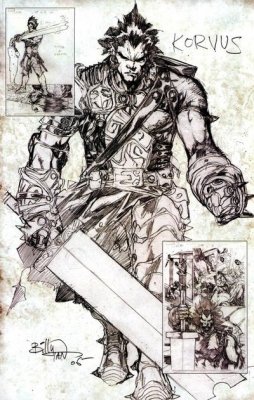 Korvus (Korvus Rook'Shir) (Comic Book Character)