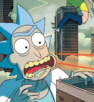 Giant Butt-Eating Rick (Rick Sanchez) (Comic Book Character)