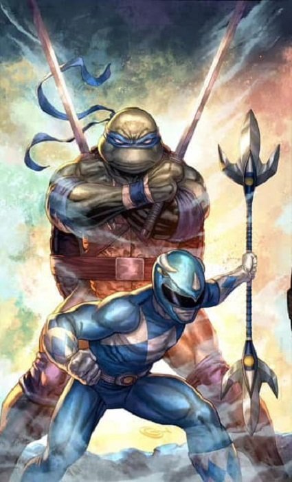 Mighty Morphin Power Rangers/TMNT II #3 SMZ Comics Edition 2/23 Boom ...