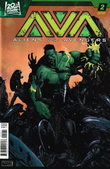 Aliens vs. Avengers #2 Variant Edition 1/25 Marvel Comics (CGC Analyzer)