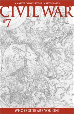 Civil War #7 Sketch Cover 1/07 Marvel Comics (CGC Analyzer)